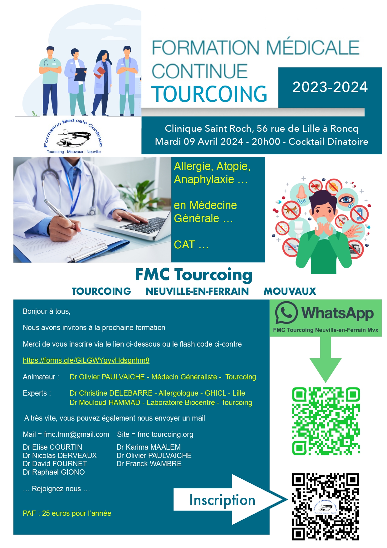 Allergologie – Bilan initial – Exploration – Biologie – Traitements – Mardi 09 Avril 2024 ...